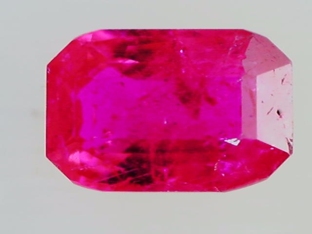 Pinkish Red Ruby Octagon Cut F/C 1.08cts